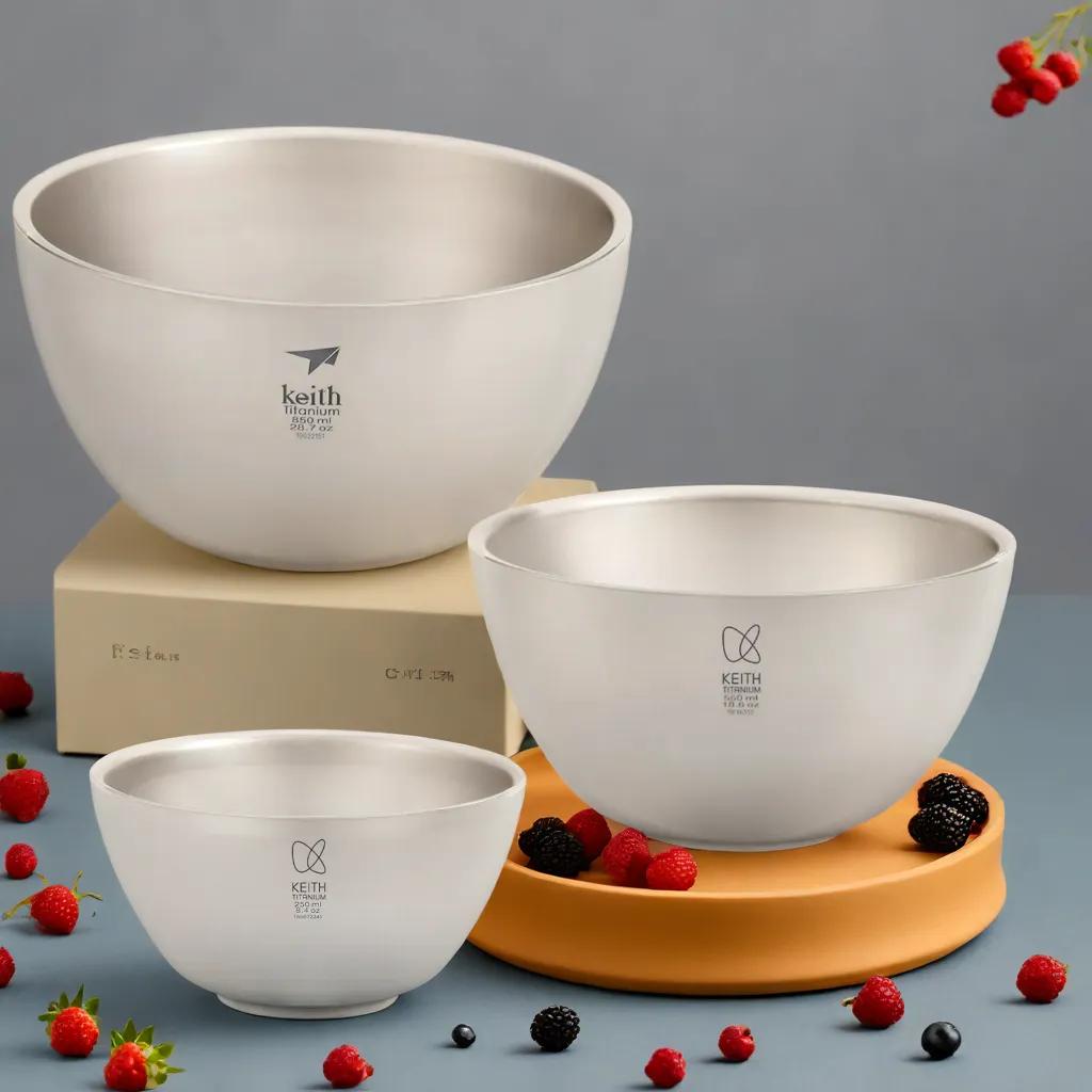 Titanium bowls – Keith Titanium