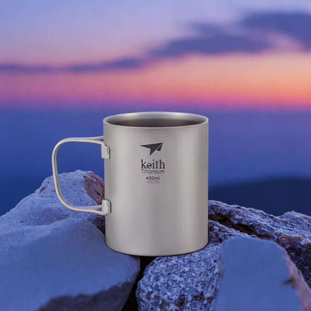 Titanium double -walled mugs – Keith Titanium